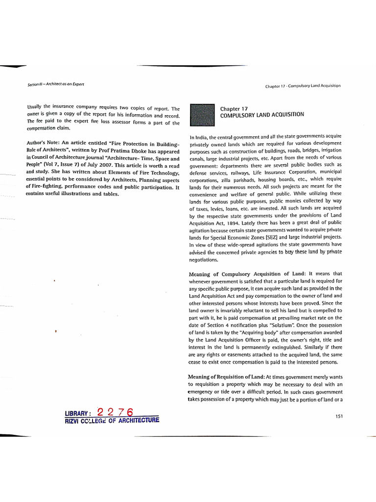Compulsory Land Acquisition | PDF