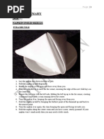 7 Basic Napkin Folding Techniques | PDF | Nature