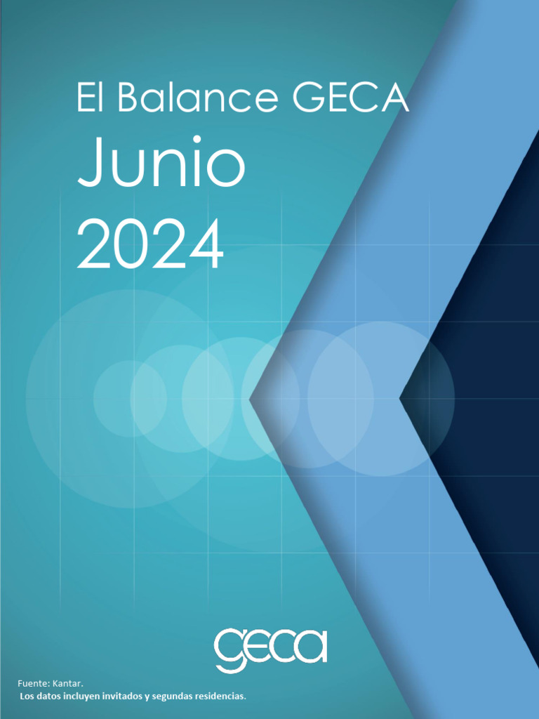 Informe-GECA_Balance_Junio_2024 | PDF | Medición de audiencia | Red de televisión