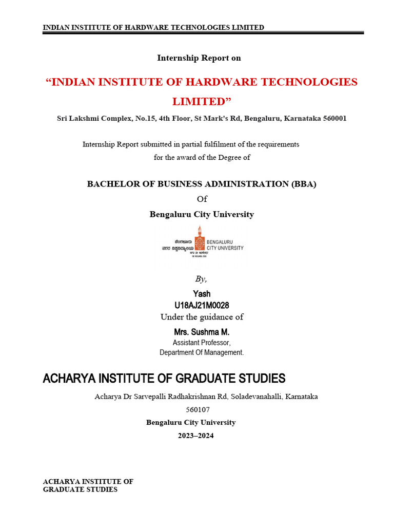 Yash Report | PDF | Human Resource Management | Human Resources