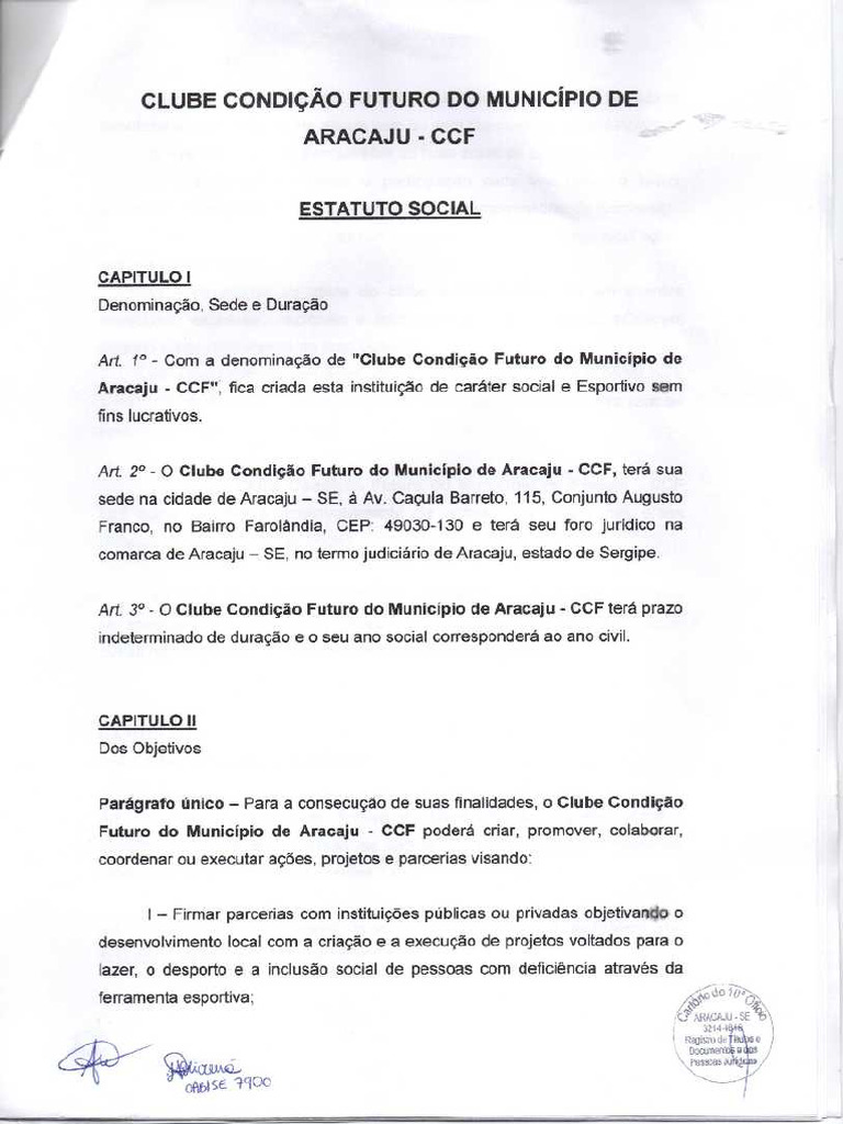 Modelo de Estatuto Completo | PDF