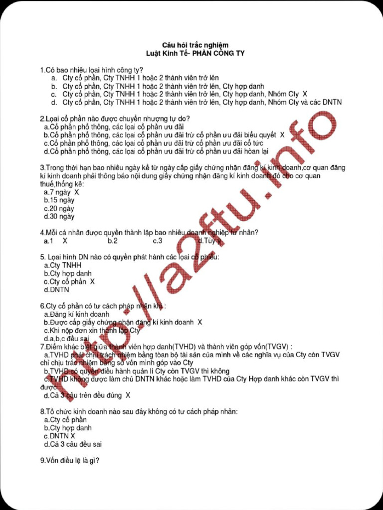 Trắc Nghiệm LDN-4 | PDF