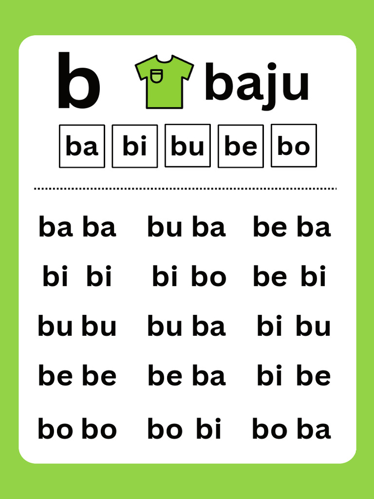 Bu Be Ba Bi: Bu Ba Ba Ba Be Ba Bi Bo Bi Bi Be Bi Bu Ba Bu Bu Bi Bu Be Ba Be Be Bi Be Bo Bi Bo Bo ...