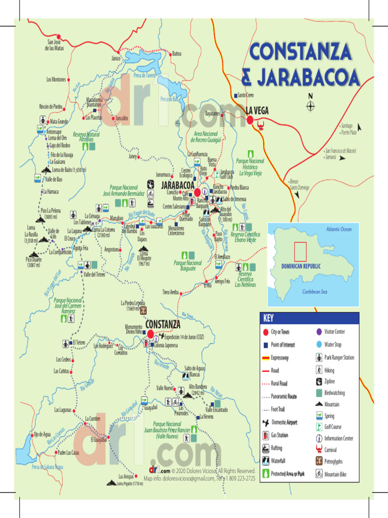 Jarabacoa Constanza 21x21 Ingles Ene. 2020 Waterm | PDF | Área protegida