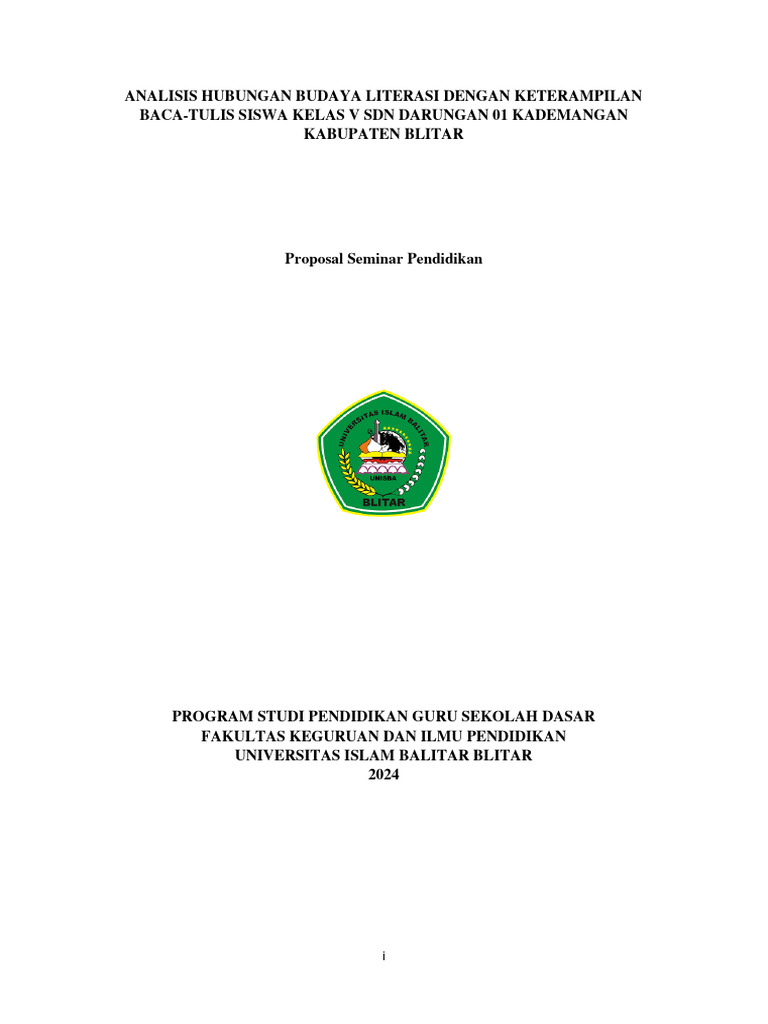 Proposal Seminar Pendidikan-Kualitatif | PDF | Ilmu Sosial