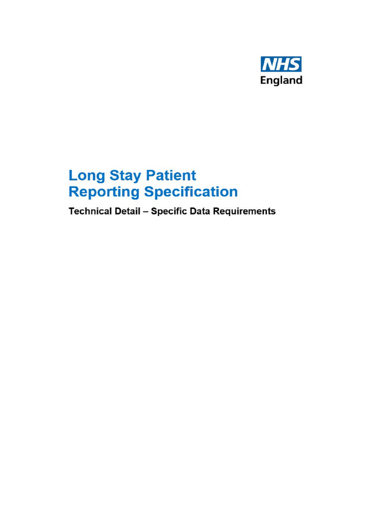 NHS Long Stay Patient Reporting 2025/26 | PDF | National Health Service ...