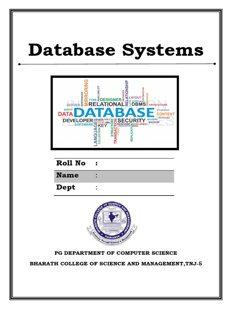 Dbms Pdf Relational Model Databases