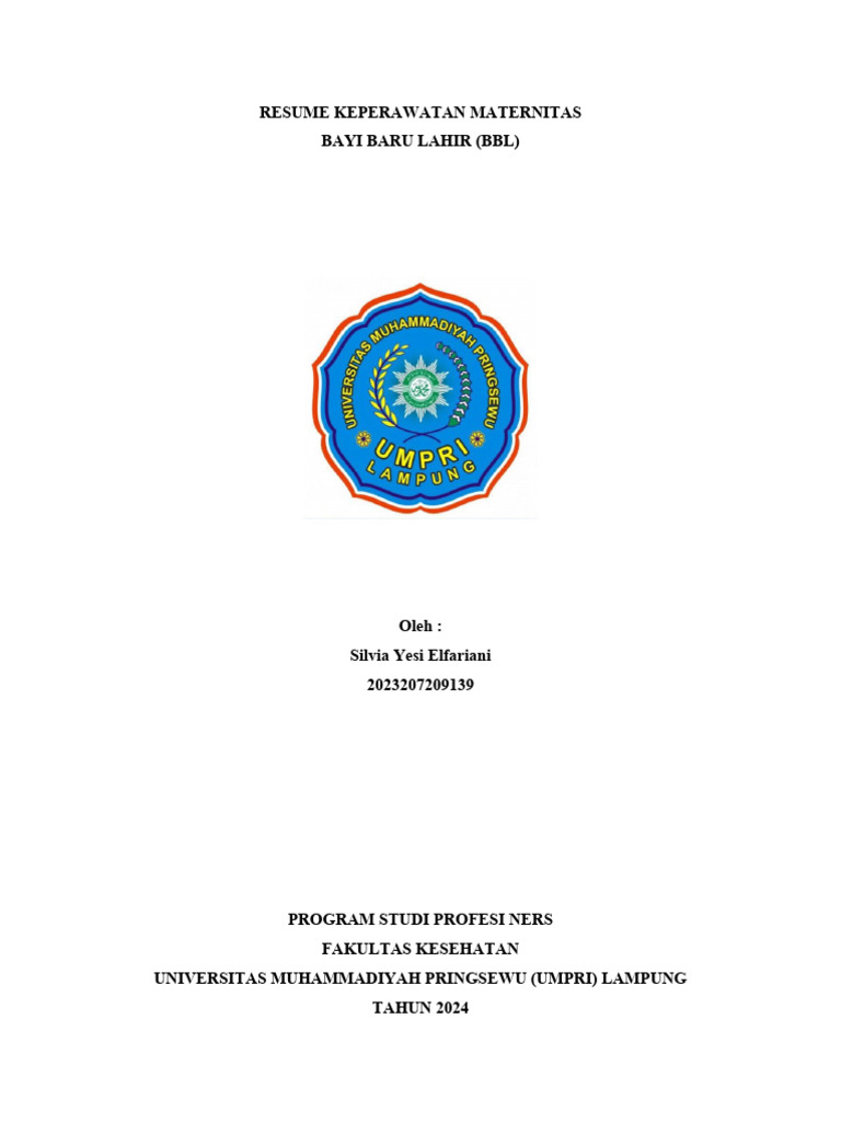 Resume BBL Silvia Yesi | PDF