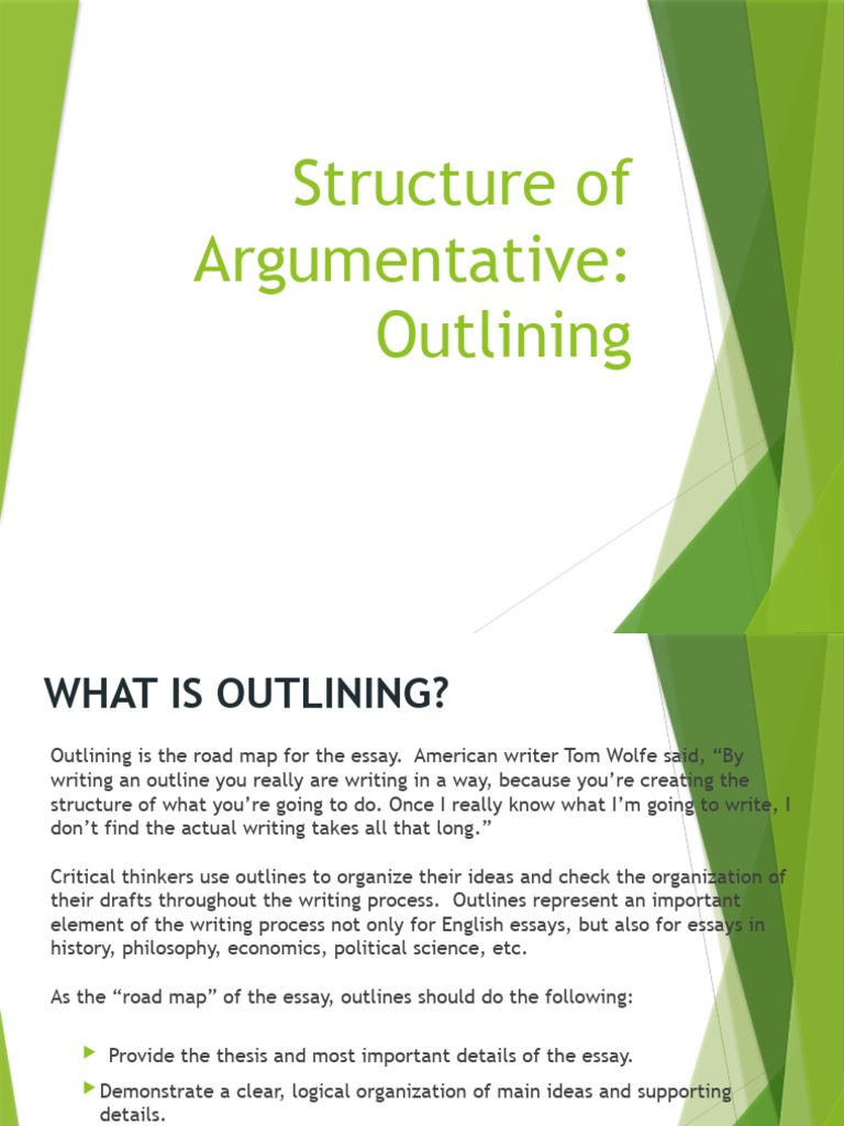 Argumentative Essay Outline Guide | PDF | Argument | Essays