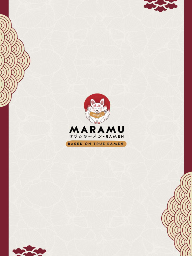 Menu Ramen dan Harga di Maramu | PDF