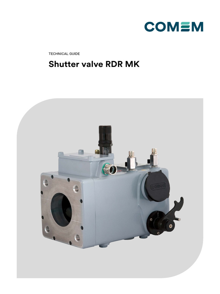 RDR MK Shutter Valve Technical Guide | PDF | Insulator (Electricity ...