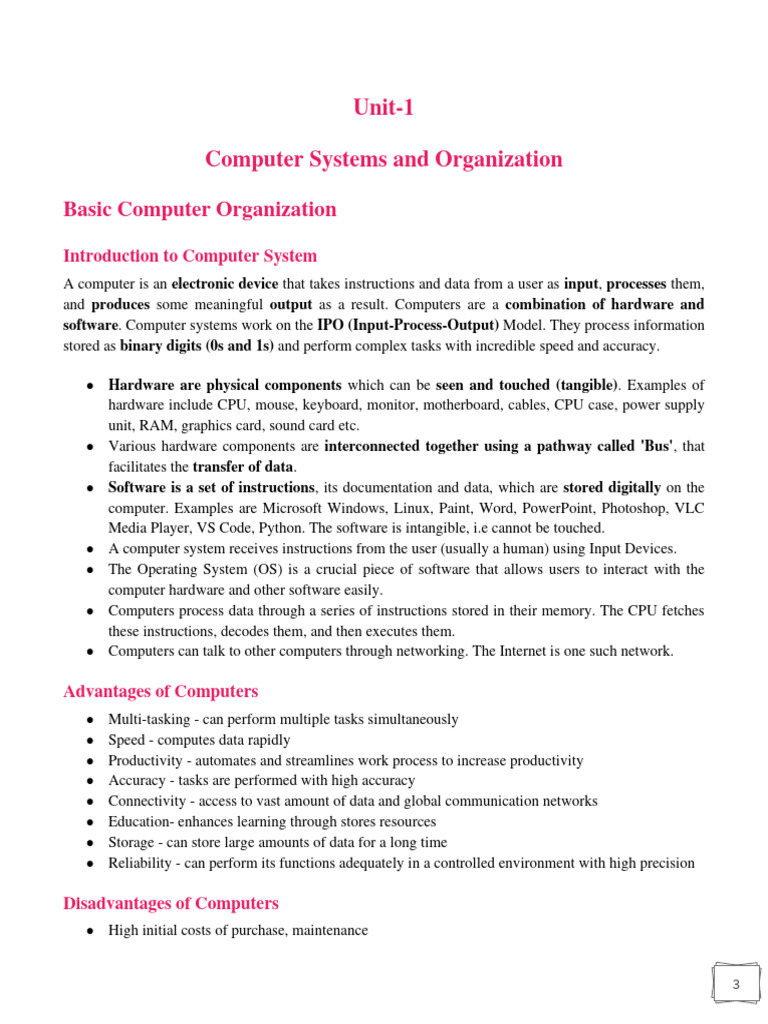 Class Xi Term-1 Study Material | PDF | Random Access Memory | Computer Data Storage