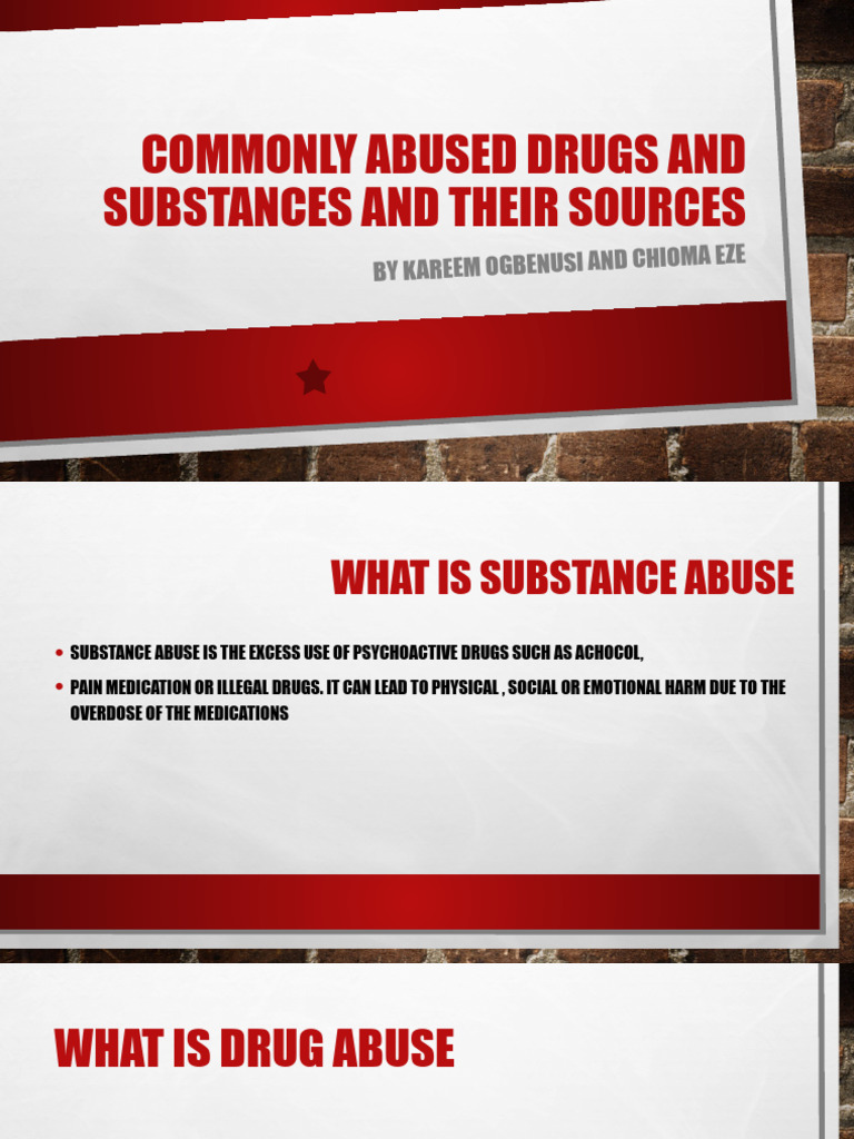 Commonly Abused Drugs | PDF