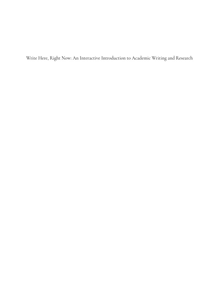 An Interactive Introduction to Academic Writing and Research | PDF | Essays | Barbie