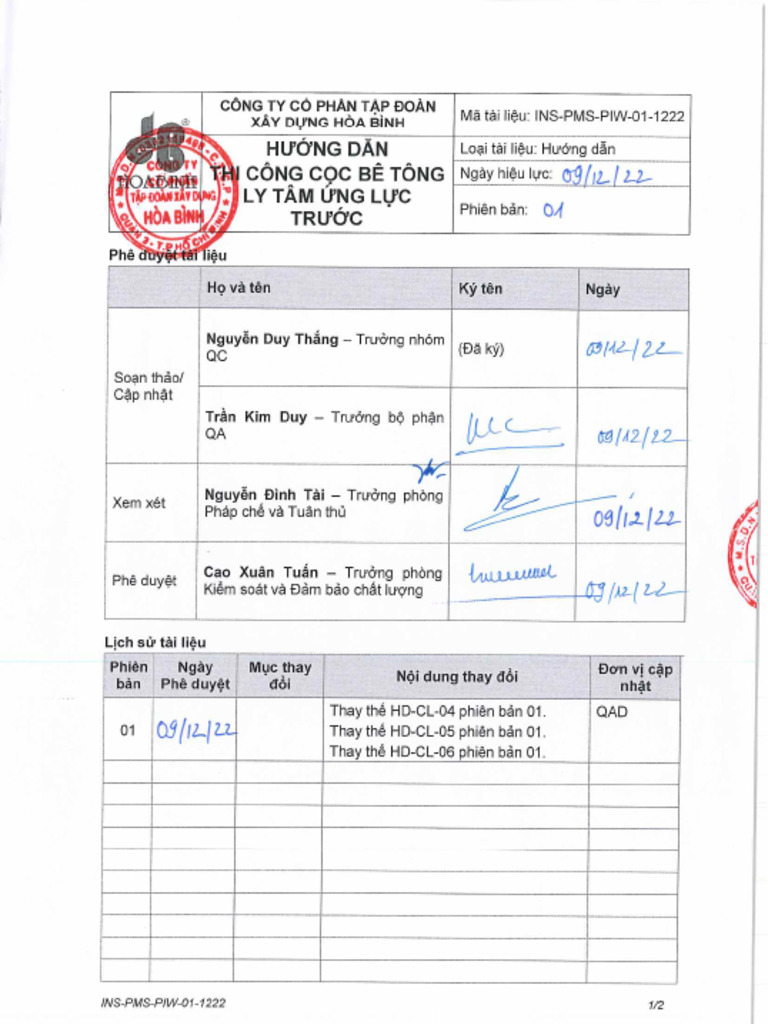INS-PMS-PIW-01-1222 - HD Thi Cong Coc BT Ly Tam ULT | PDF