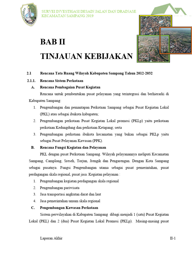 BAB 2 Tinjauan Kebijakan Lapkir-Liyana | PDF