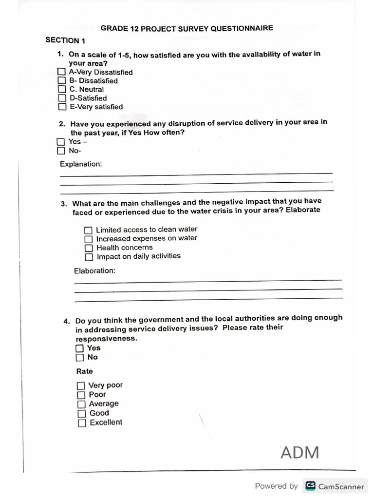 Survey Lo Project | PDF