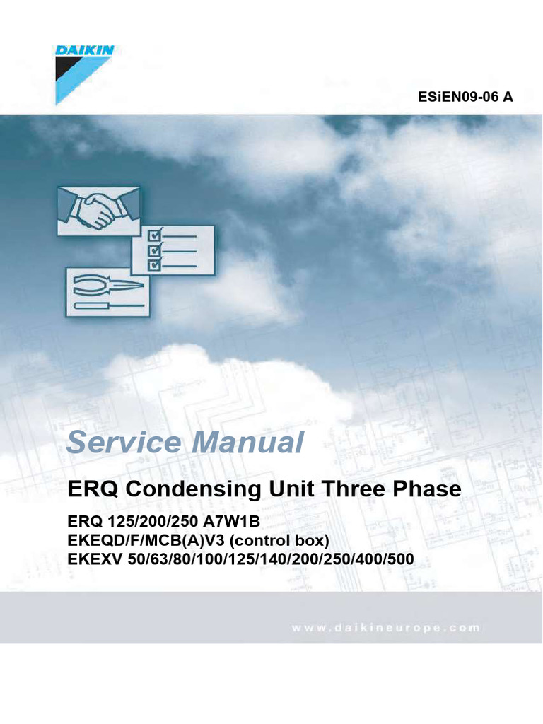 ERQ Condensing Unit Service Manual | PDF | Electrical Connector | Air ...