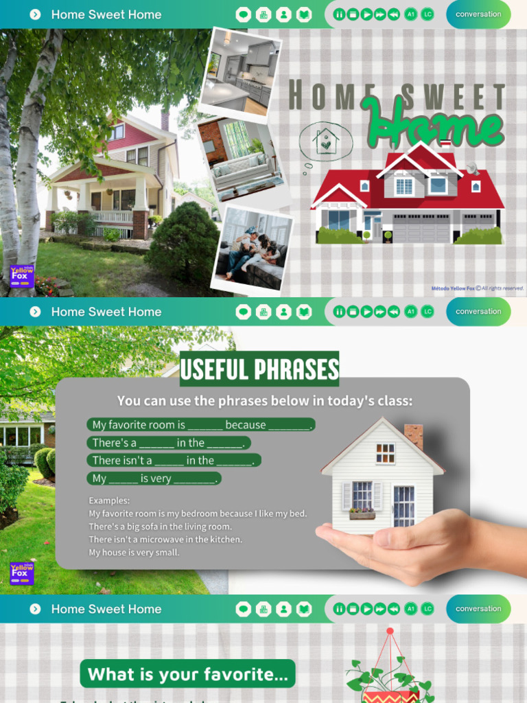 Home Sweet Home_ Lesson Plan A1_A2 @metodoyellowfox | PDF