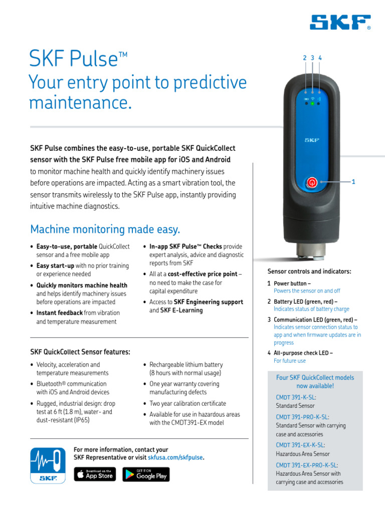 SKF Pulse Tech-Specs FAQs July 2021 | PDF | Power Supply | Mobile App