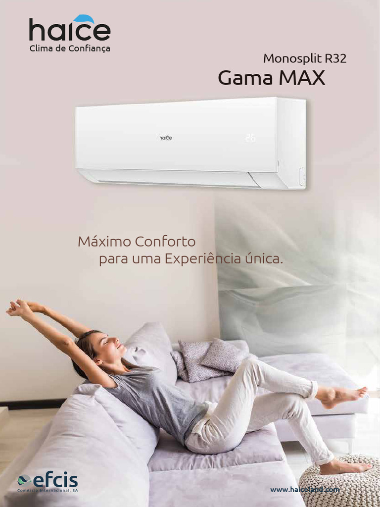 Climatizadores Gama MAX R32: Conforto e Eficiência | PDF | Fenômenos ...