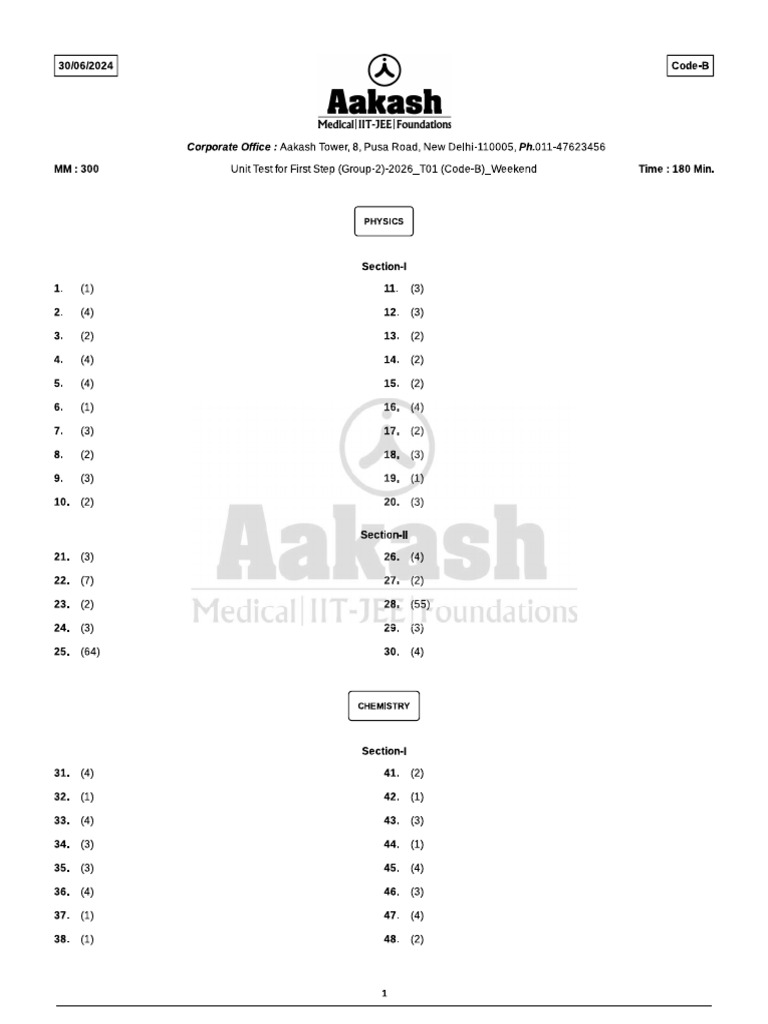Ut01 Fs Answer Key | PDF