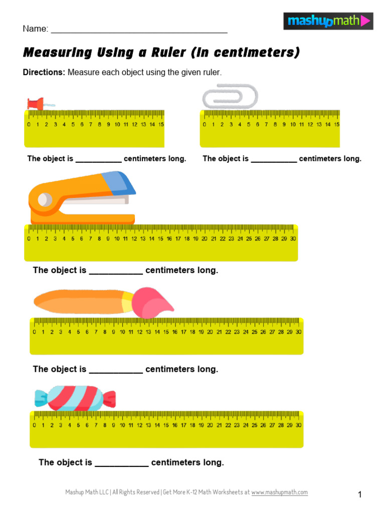 Measuring in Centimeters-A | PDF | Home & Garden