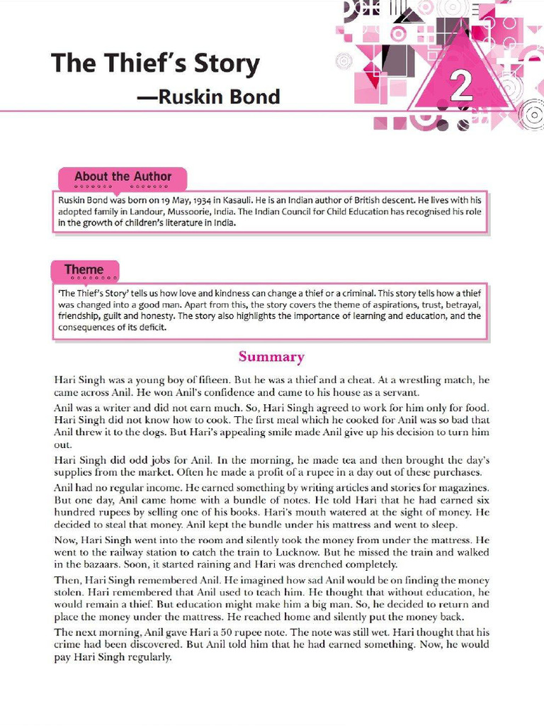 The Thief's Story | PDF