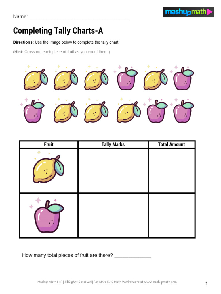 Completing Tally Charts-A | PDF | Business | Teaching Methods & Materials