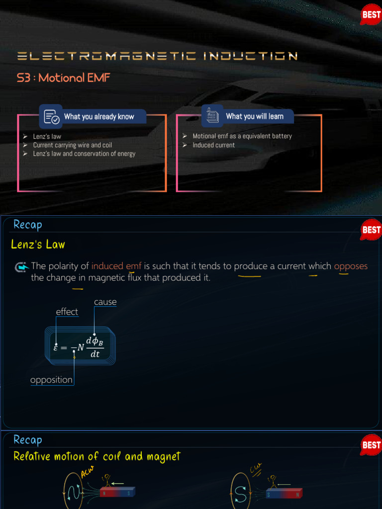 Class-12 Physics Sample Question Paper With Solutions Chp-2 Topic - Motional Emf | PDF ...