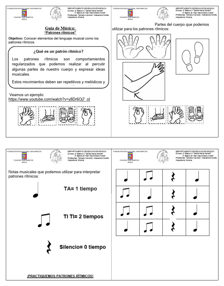 Guía Patrones Ritmicos | PDF | Ritmo | Musicología