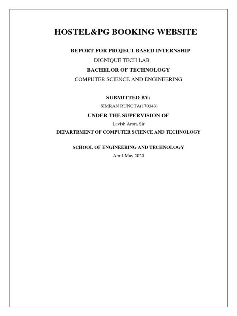 Sample Project Report 2 | PDF | Html Element | Html