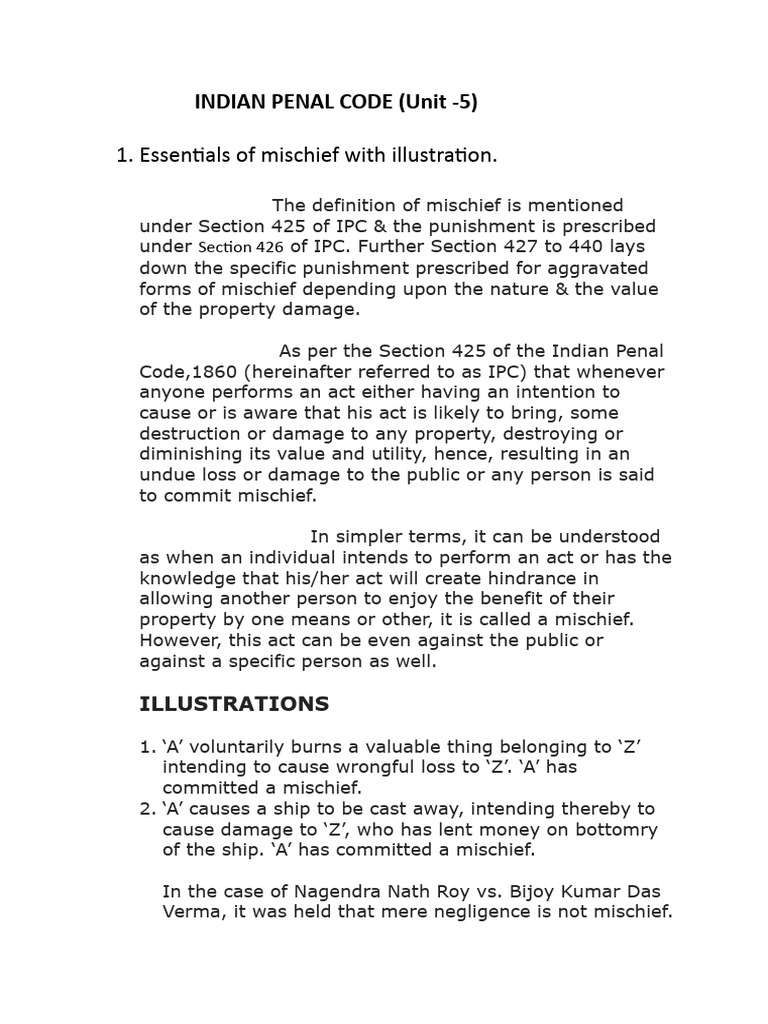 INDIAN - PENAL - CODE - Unit - 5 (1) (AutoRecovered) | PDF | Burglary | Forgery