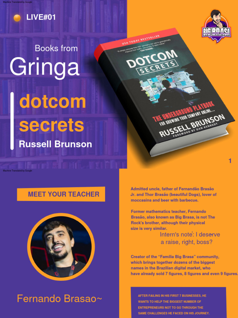 Dotcom Secrets Livros Da Gringa 01 | PDF | Target Audience | Customer