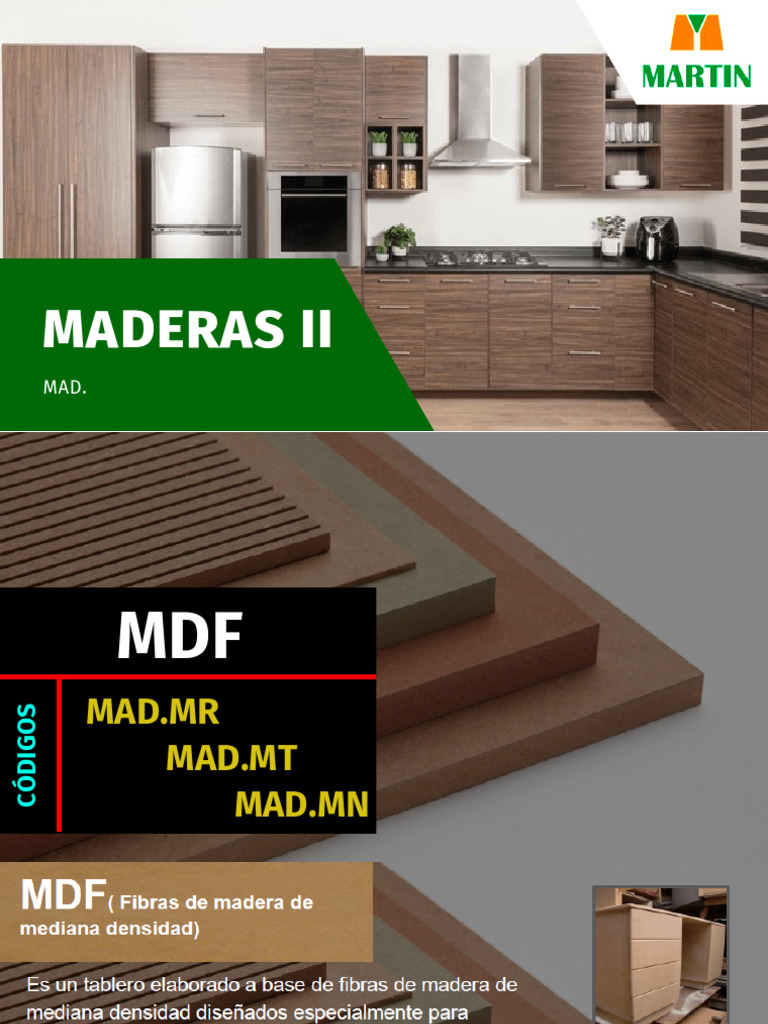 Tipos y formatos de MDF y MDP | PDF