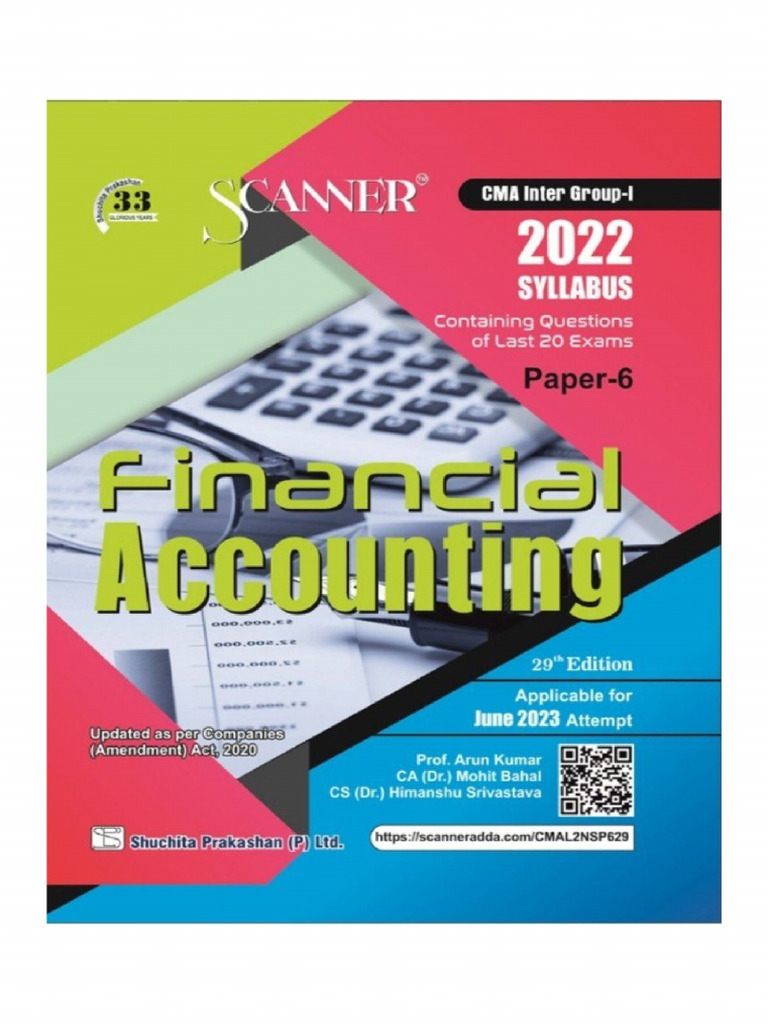 Financial Accounting Scanner New Syllabus Cma Inter - PDF (1) 222 | PDF