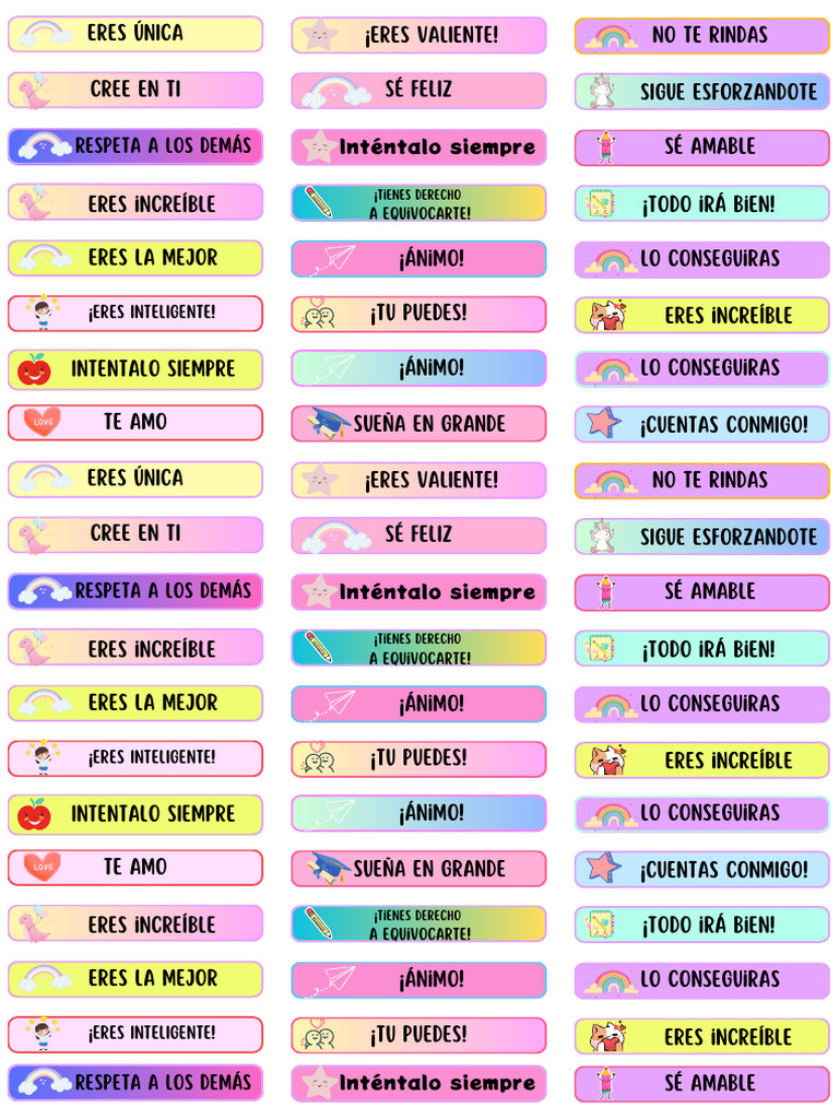 Stickers-Motivacionales - PDF Versión 1 | PDF