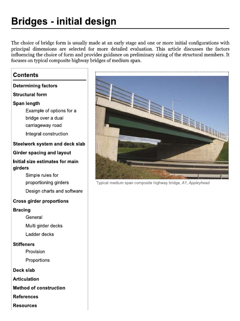 Bridge Recommendations | PDF