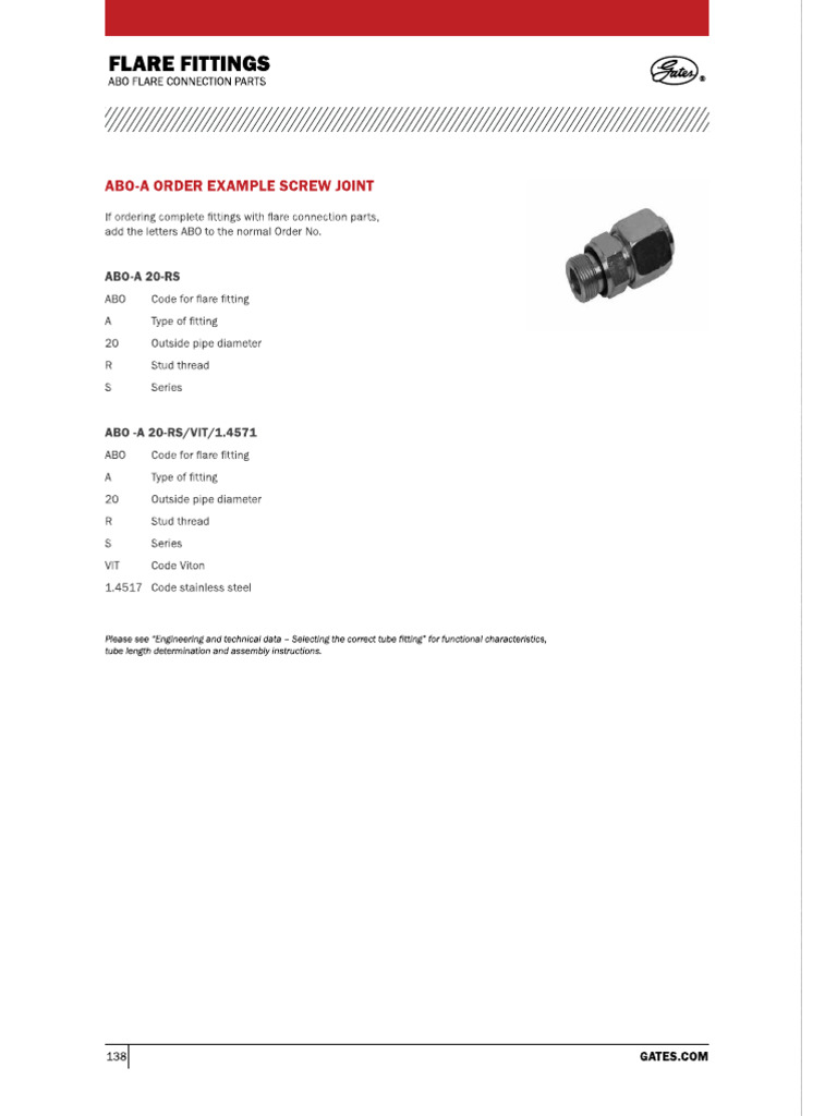Flare - Fittings | PDF
