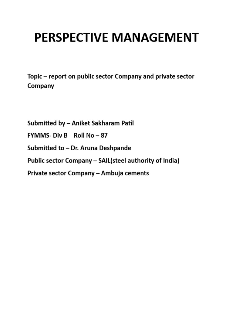 Perspective Management Detailed | PDF | Recession | Agriculture