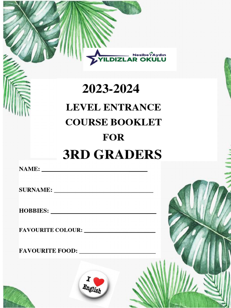3rd Grade Course Booklet 2023-2024 | PDF