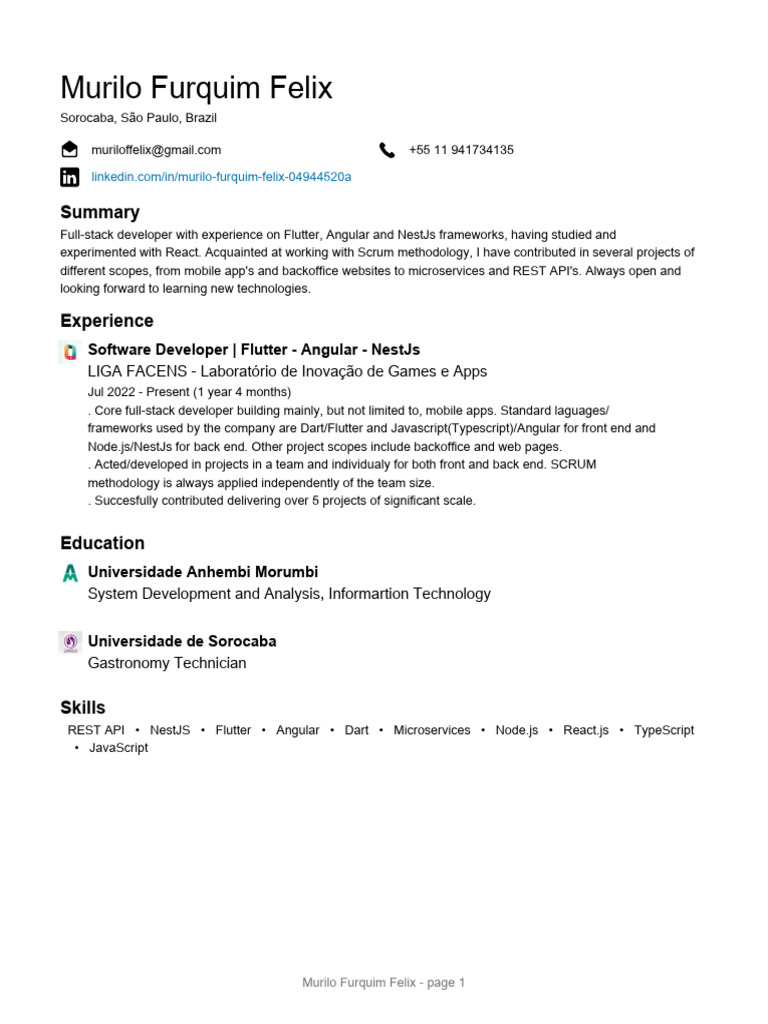 Resume Eng | PDF