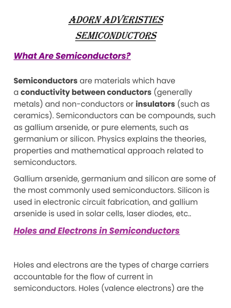 Wa0010. | PDF | Electrical Resistivity And Conductivity | Doping (Semiconductor)