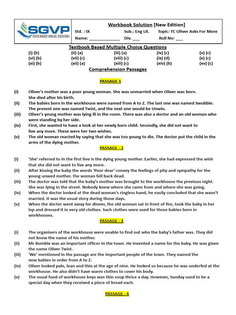 Grade 9 English Workbook | PDF