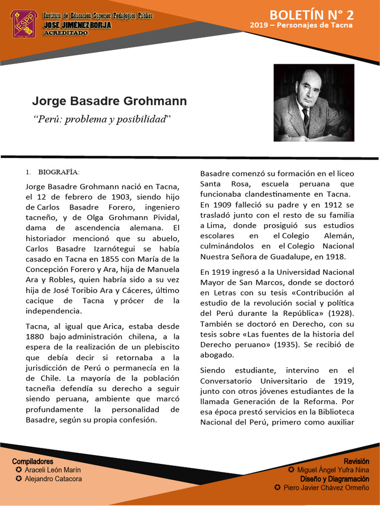 Boletin Jorge Basadre Ok | PDF