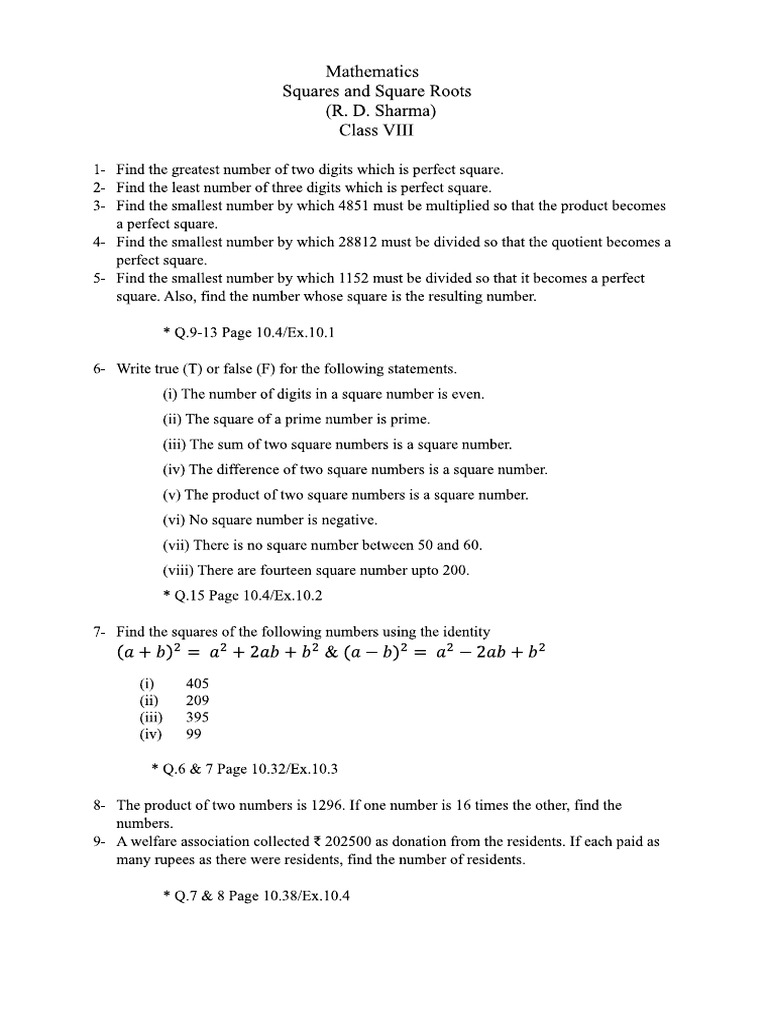 Maths Worksheet | PDF