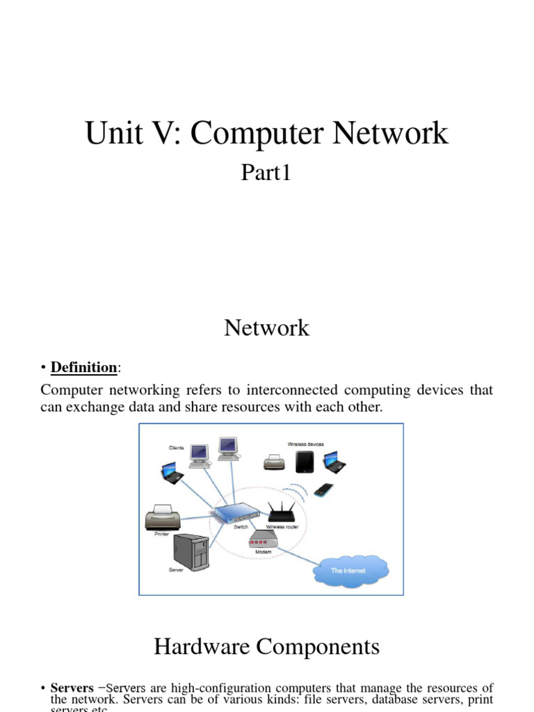 1 Unit5 Computer Networks | PDF | Computer Network | Internet