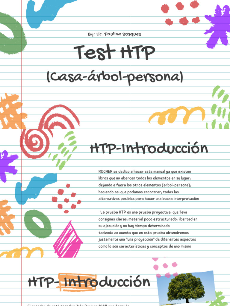 Interpretación del Test HTP | PDF | Carné de identidad | Ciencias del ...