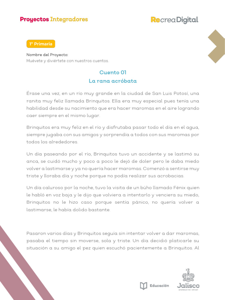 La Rana Brinquitos Y Sus Maromas Pdf Poesía Ficción General