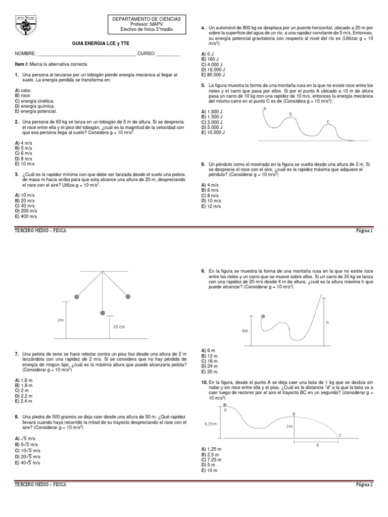Guia Lce Tte | PDF | Fricción | Naturaleza